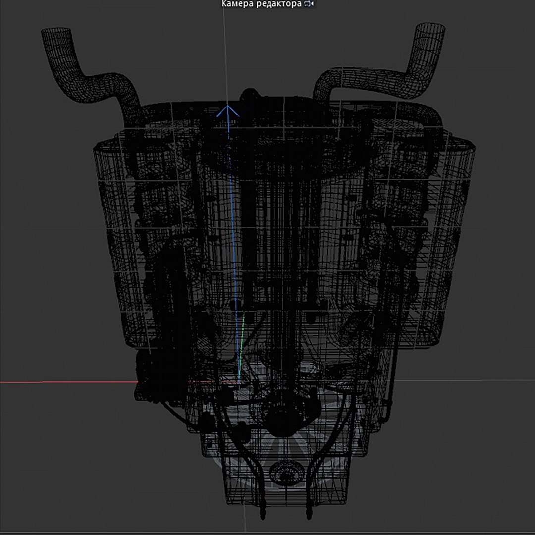 3D model 8 cylinder car engine - TurboSquid 1847554