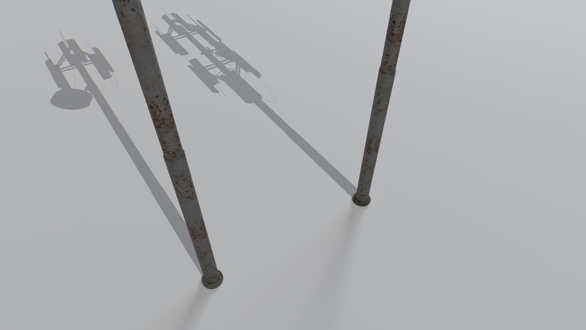 Old And Rusty Cell Towers 2 Model - TurboSquid 2311633