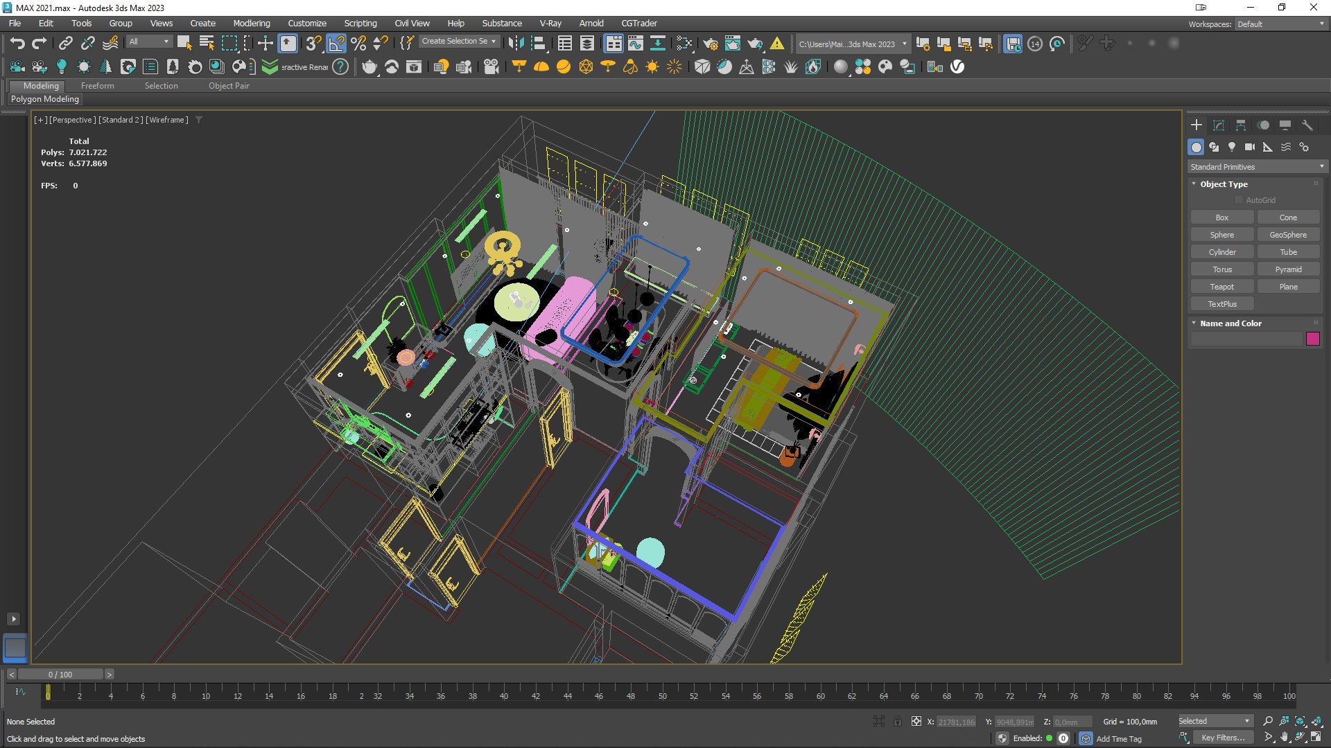 Living Kitchen Bedroom - Apartment - SuperCAT - MAX FBX OBJ SKP DEA ...