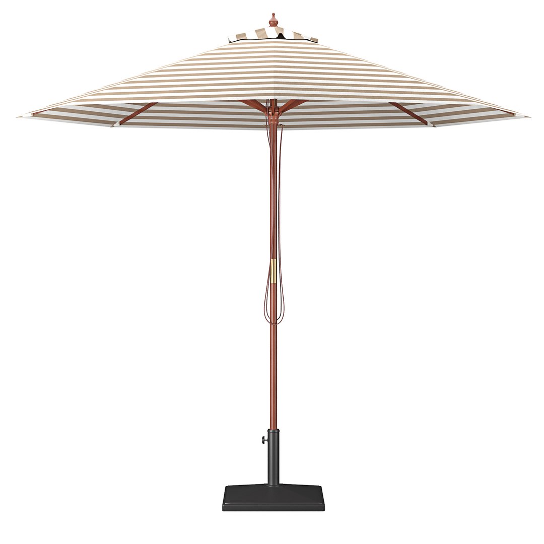 3D Parasol With Bases 2 - TurboSquid 1731510