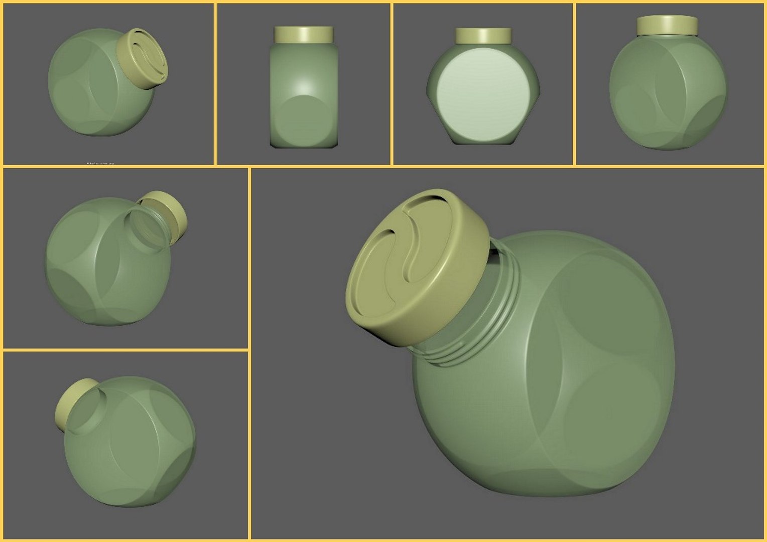 3d Model Kitchen Container