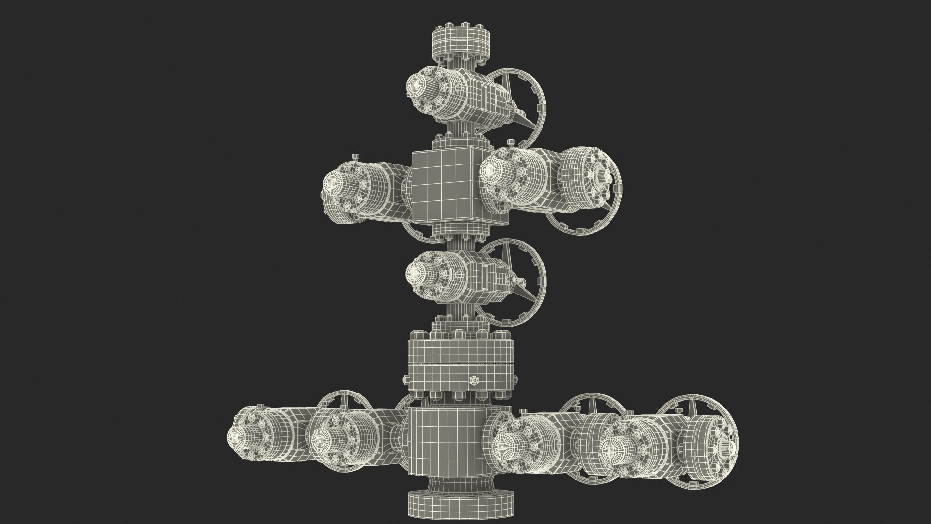 3D Oil Gas Wellhead model - TurboSquid 2045481