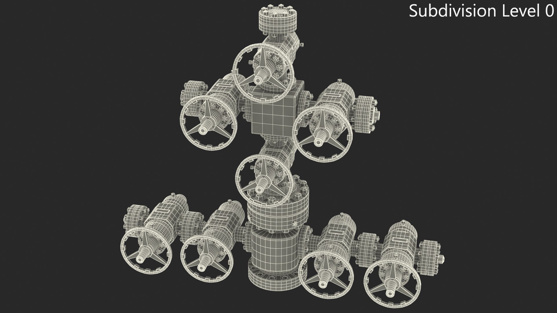 3D Oil Gas Wellhead model - TurboSquid 2045481