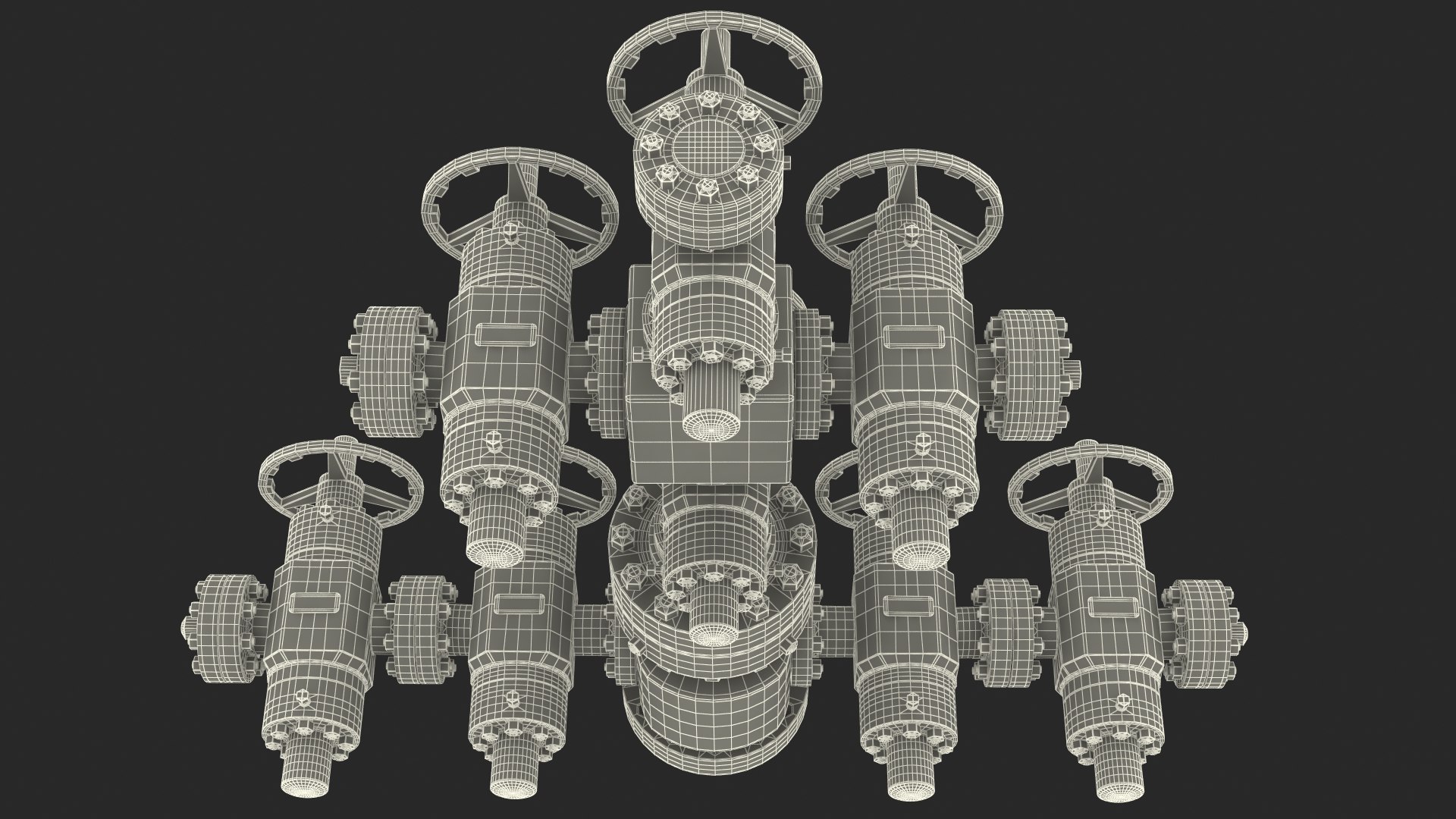 3D Oil Gas Wellhead model - TurboSquid 2045481