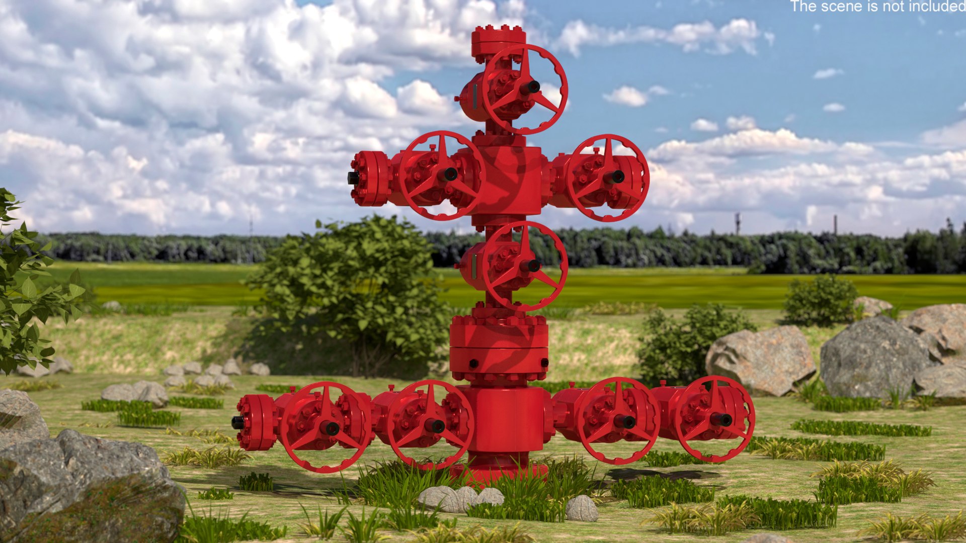 3D Oil Gas Wellhead Model - TurboSquid 2045481