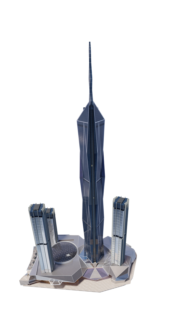 3D модель Merdeka PNB 118 Куала-лумпур - TurboSquid 1818835