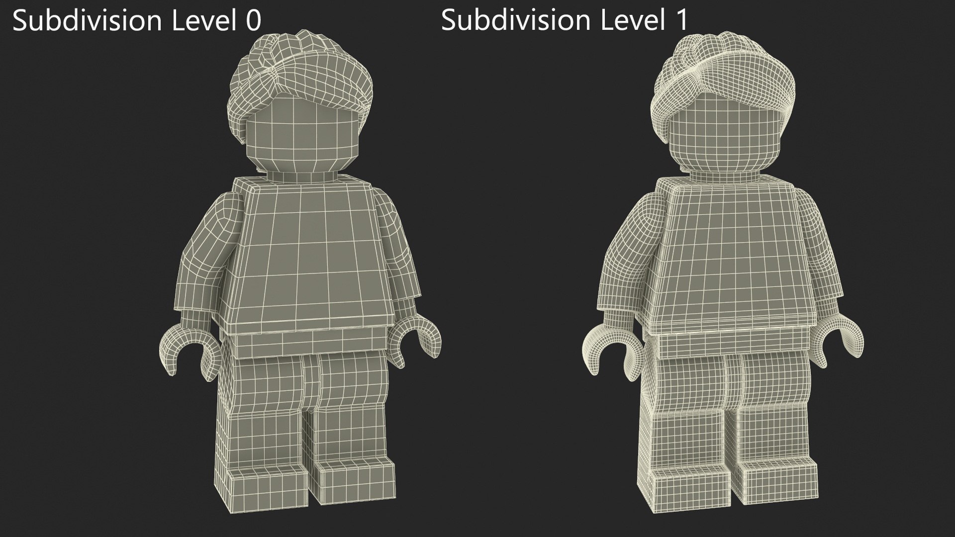 3D Minifigure LEGO Teenager Girl Rigged For Maya Model - TurboSquid 2294247