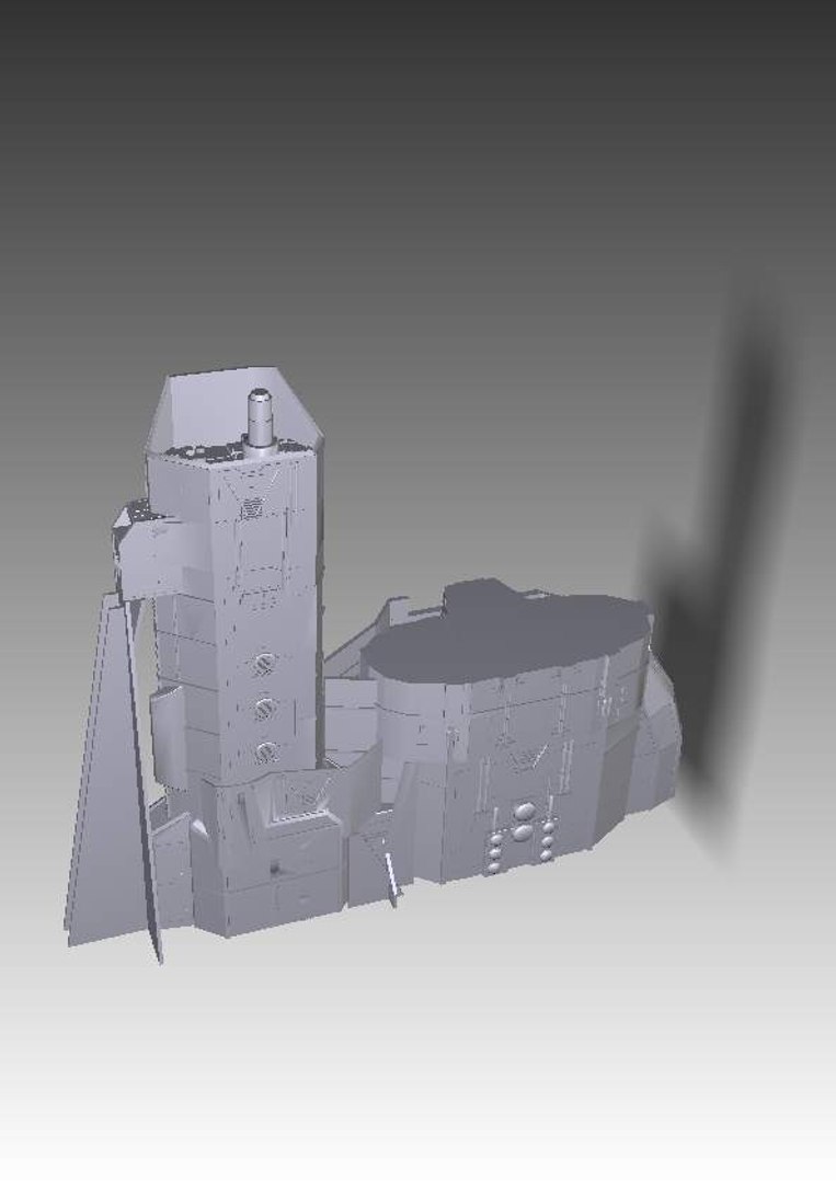 3d 3d-printable Kit Aurora Battleship Model