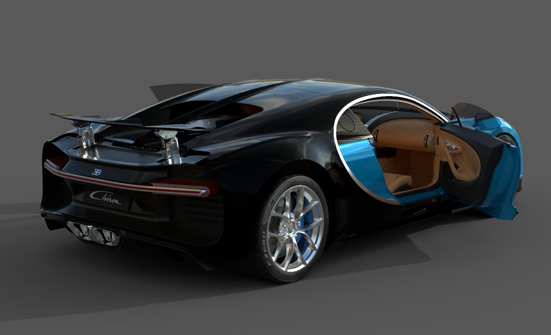 3D Midpoly Bugatti Chiron Model - TurboSquid 1299997