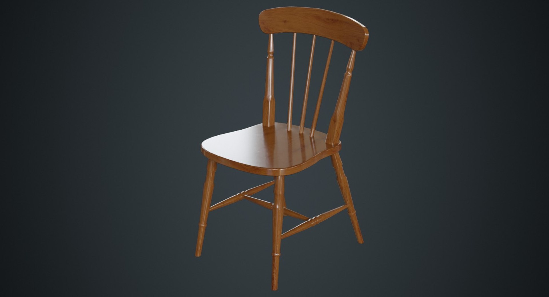 3D Kitchen Chair 2a Model - TurboSquid 1380659
