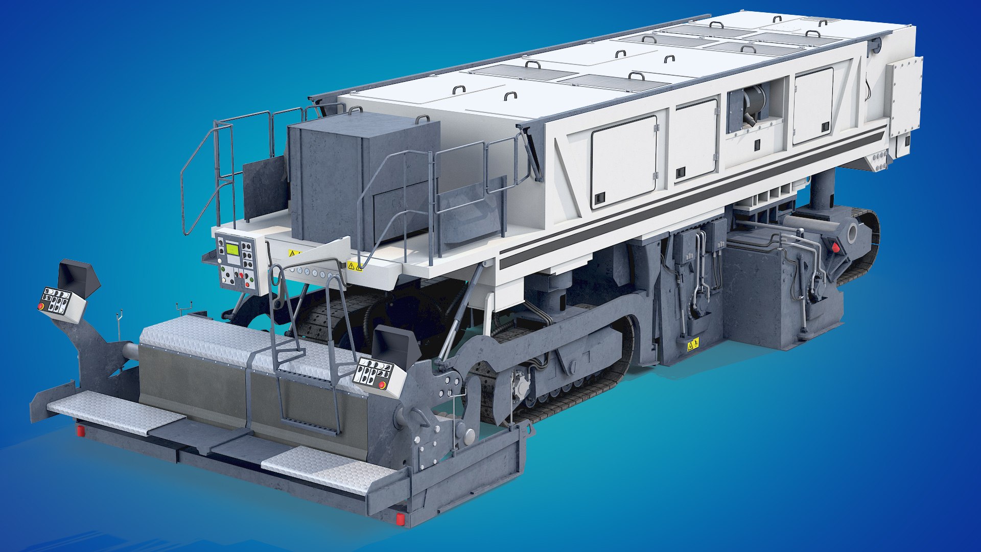 3D Model Crawler Road Recycler - TurboSquid 1830077