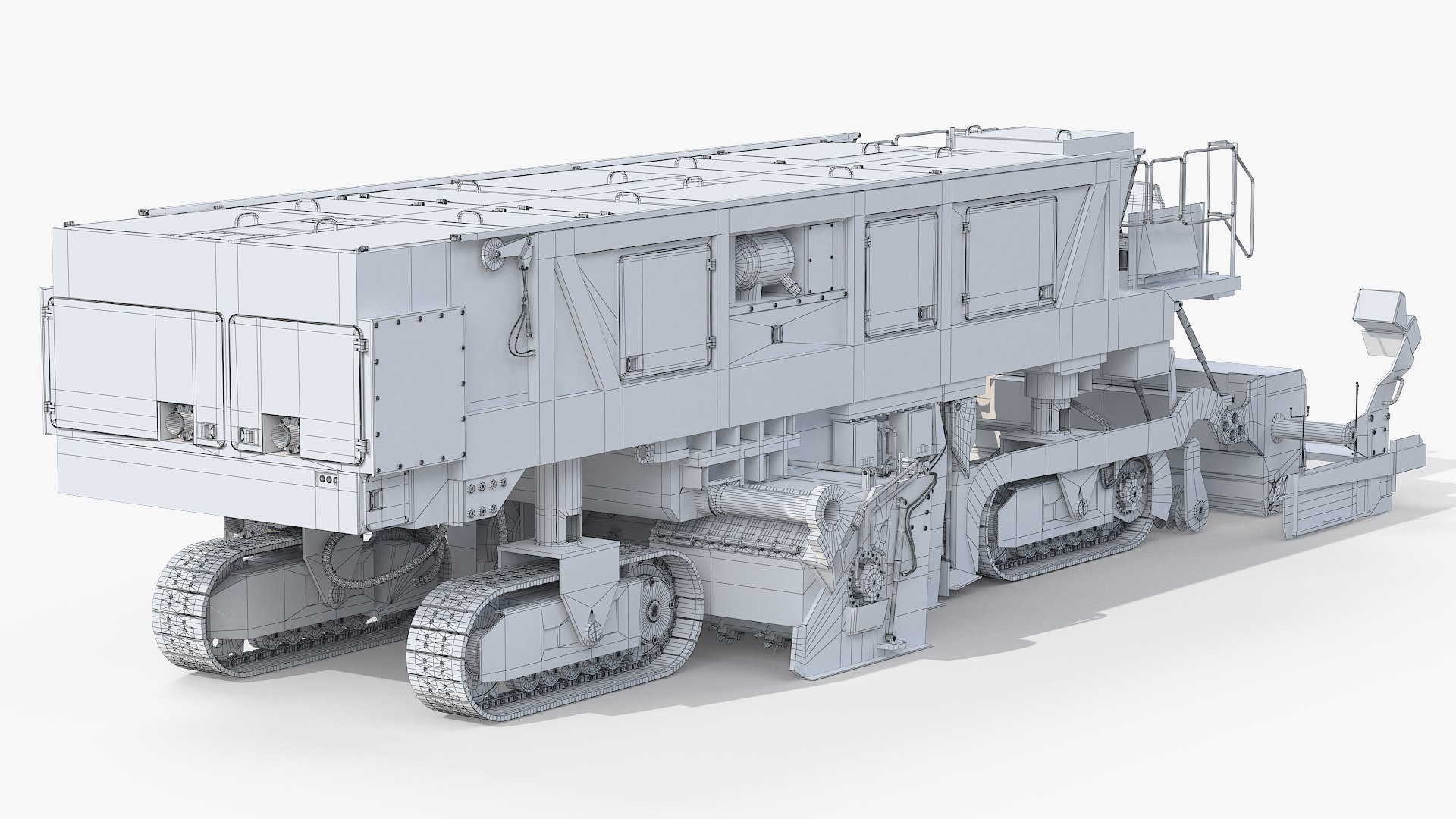 3D Model Crawler Road Recycler - TurboSquid 1830077