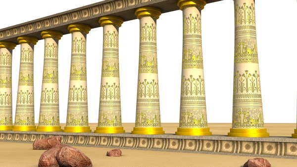 3D pheronic column model - TurboSquid 1634965