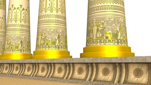 3D pheronic column model - TurboSquid 1634965