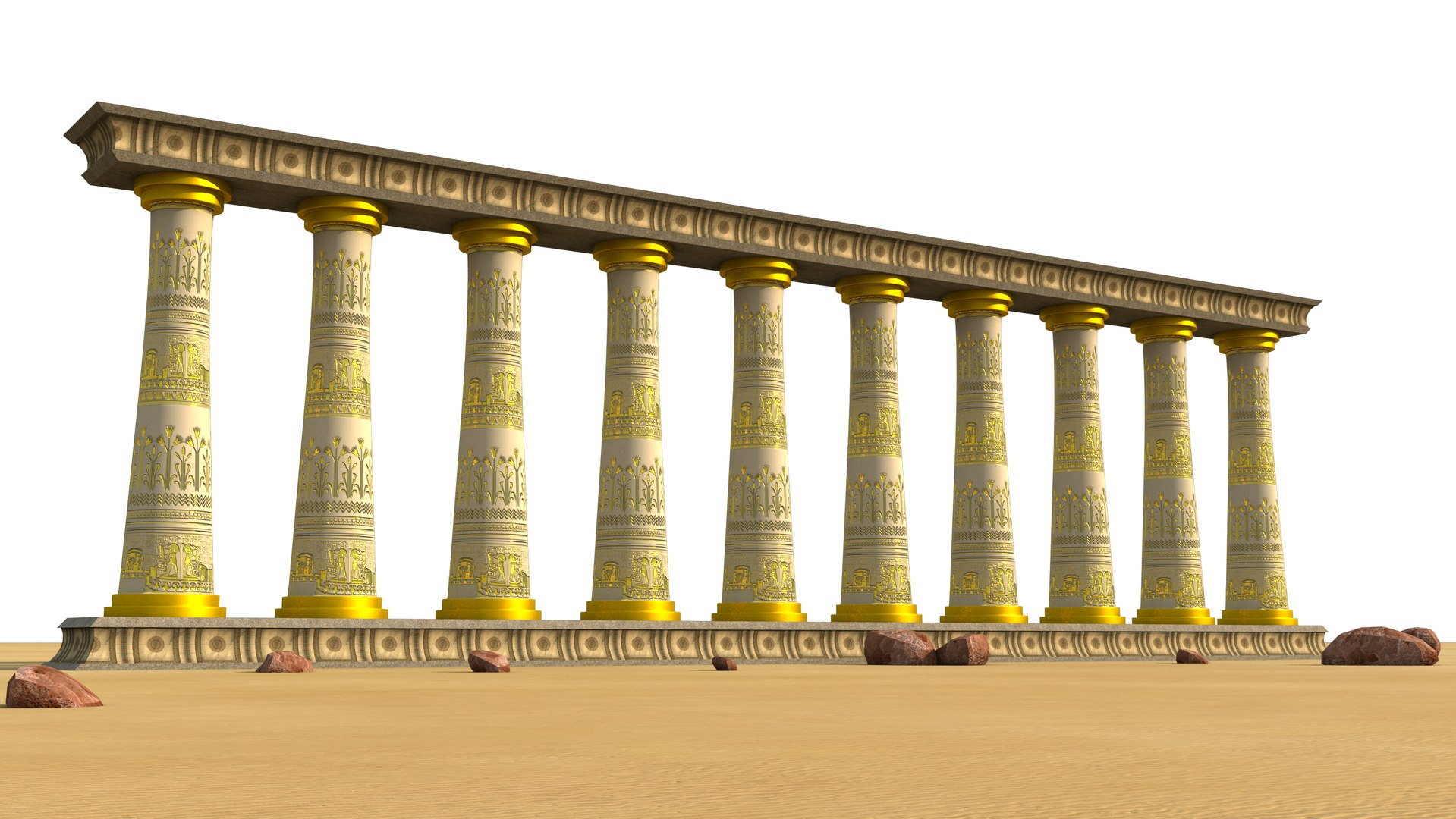 3D pheronic column model - TurboSquid 1634965