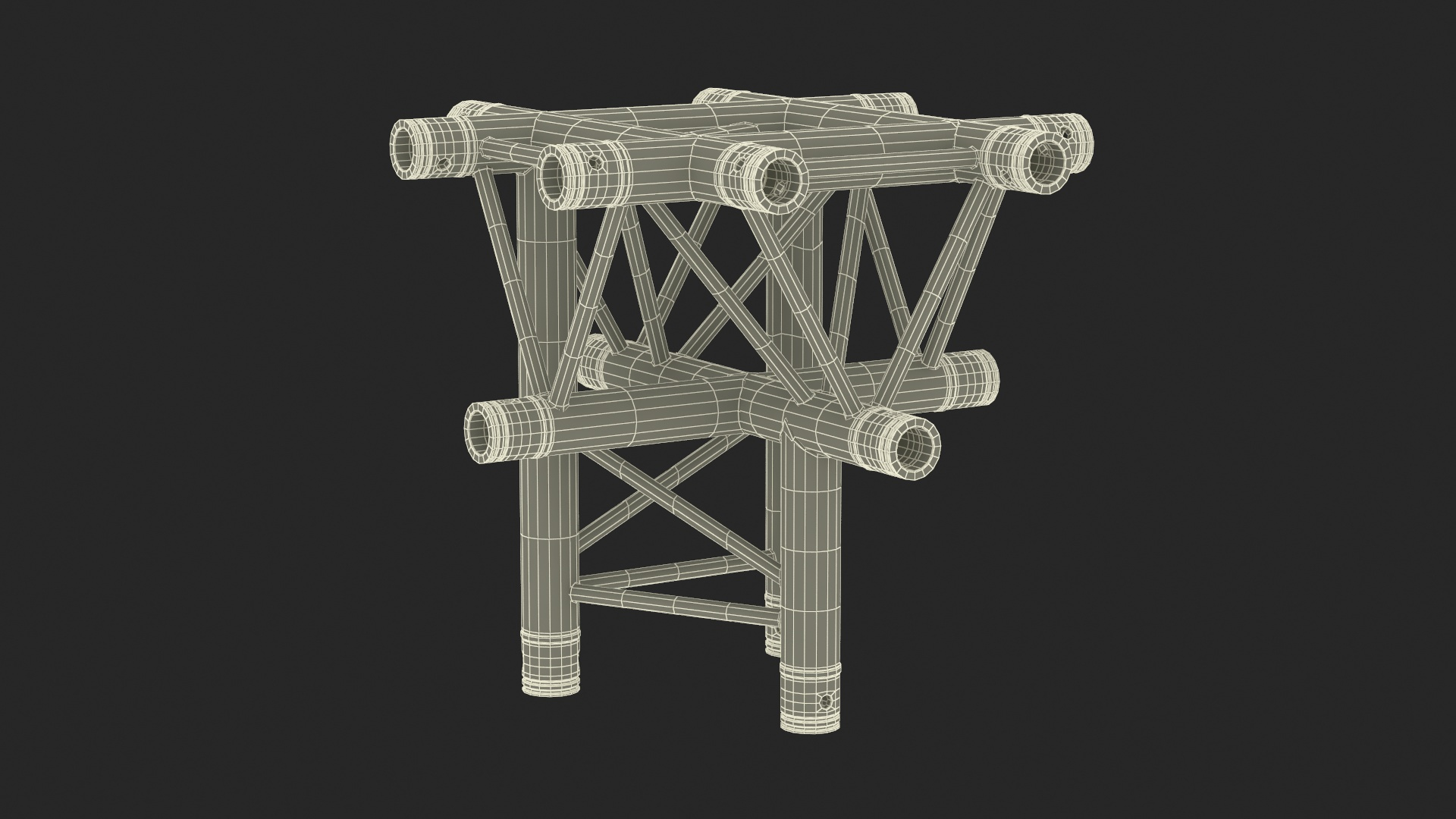 3D Industrial Truss Modular Triangular - TurboSquid 2269699