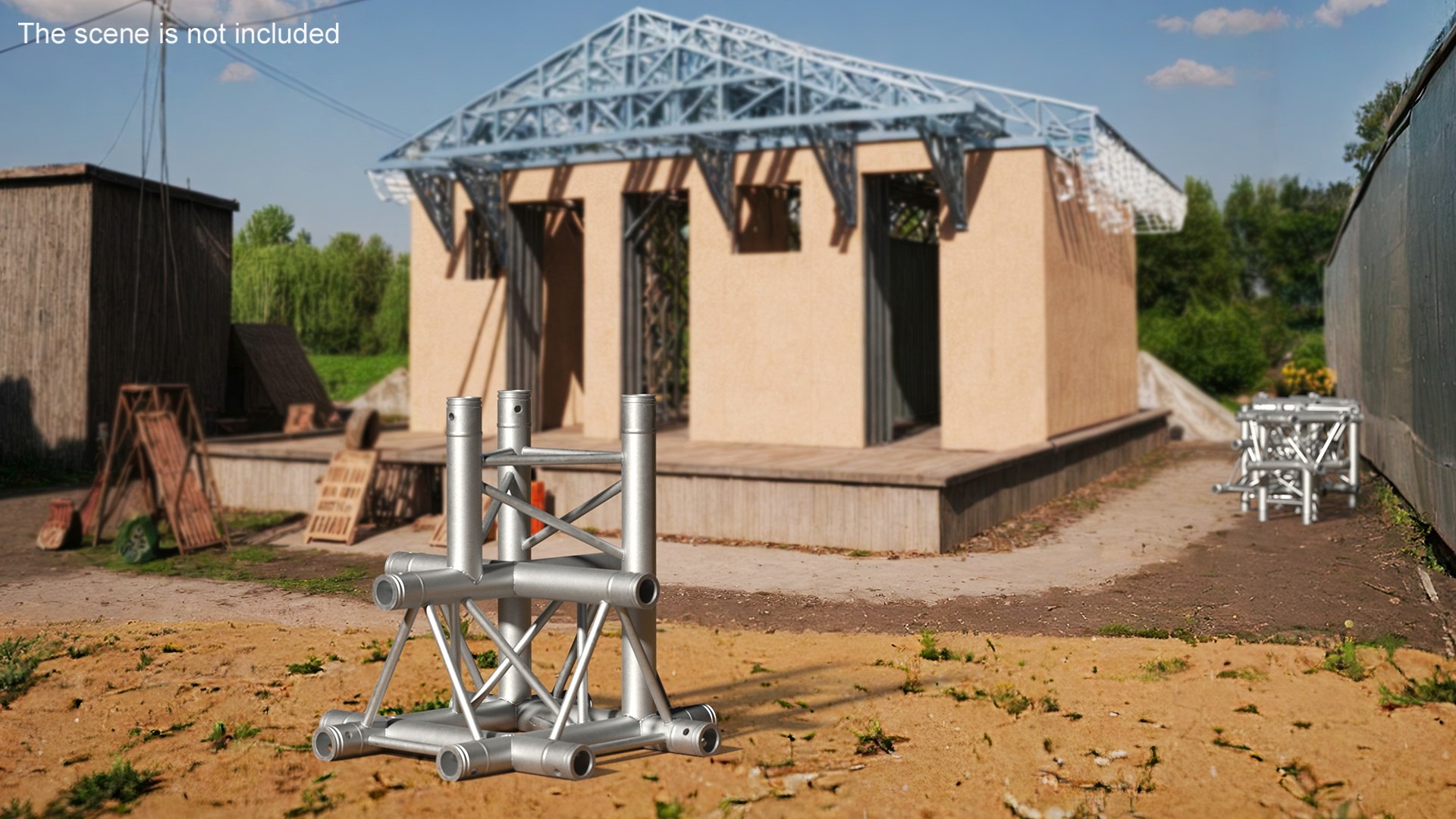 3D Industrial Truss Modular Triangular - TurboSquid 2269699