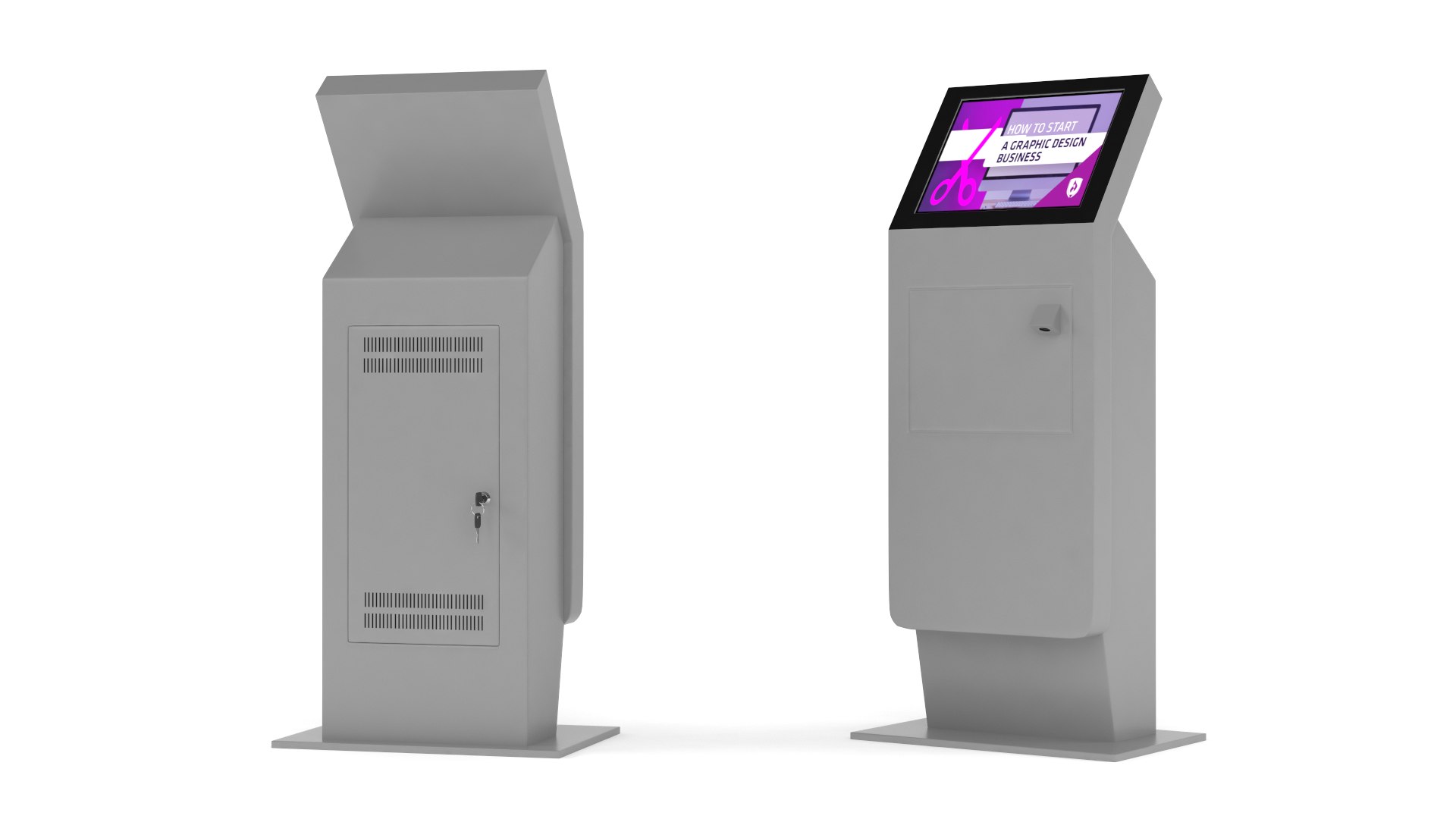 Electronic Kiosk 3D Model - TurboSquid 1849902