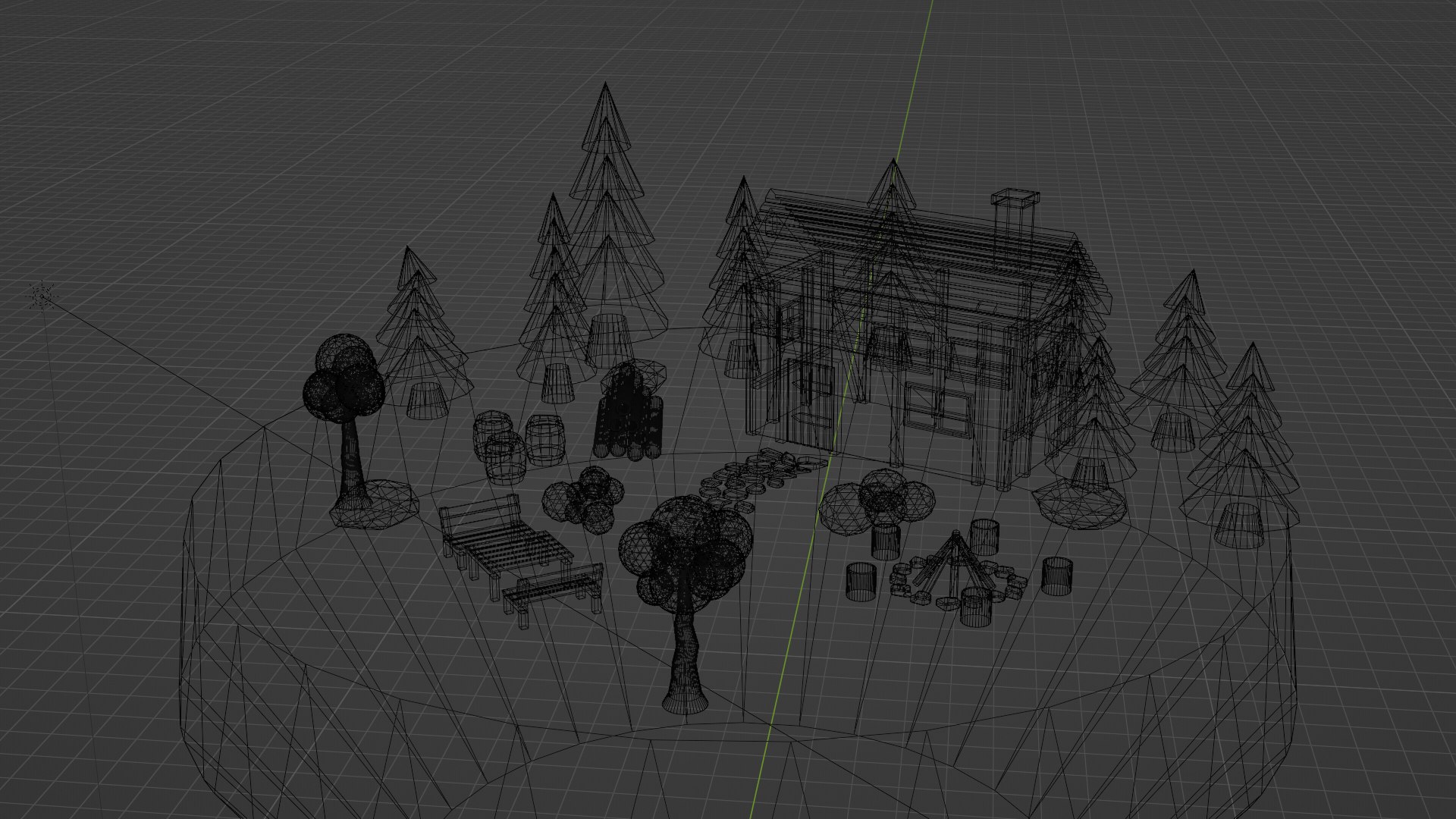 3D Low Poly Garden - TurboSquid 1994880