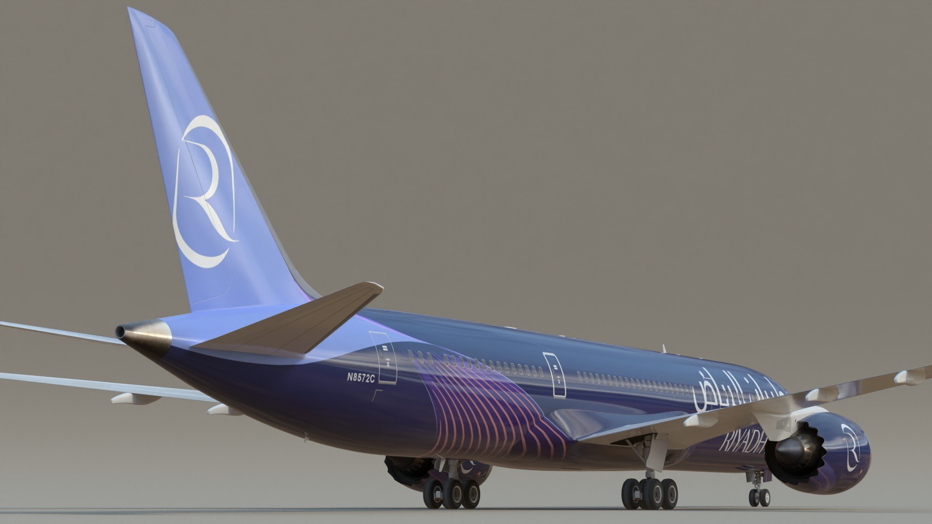 3D Riyadh Air B789 SC - TurboSquid 2364633