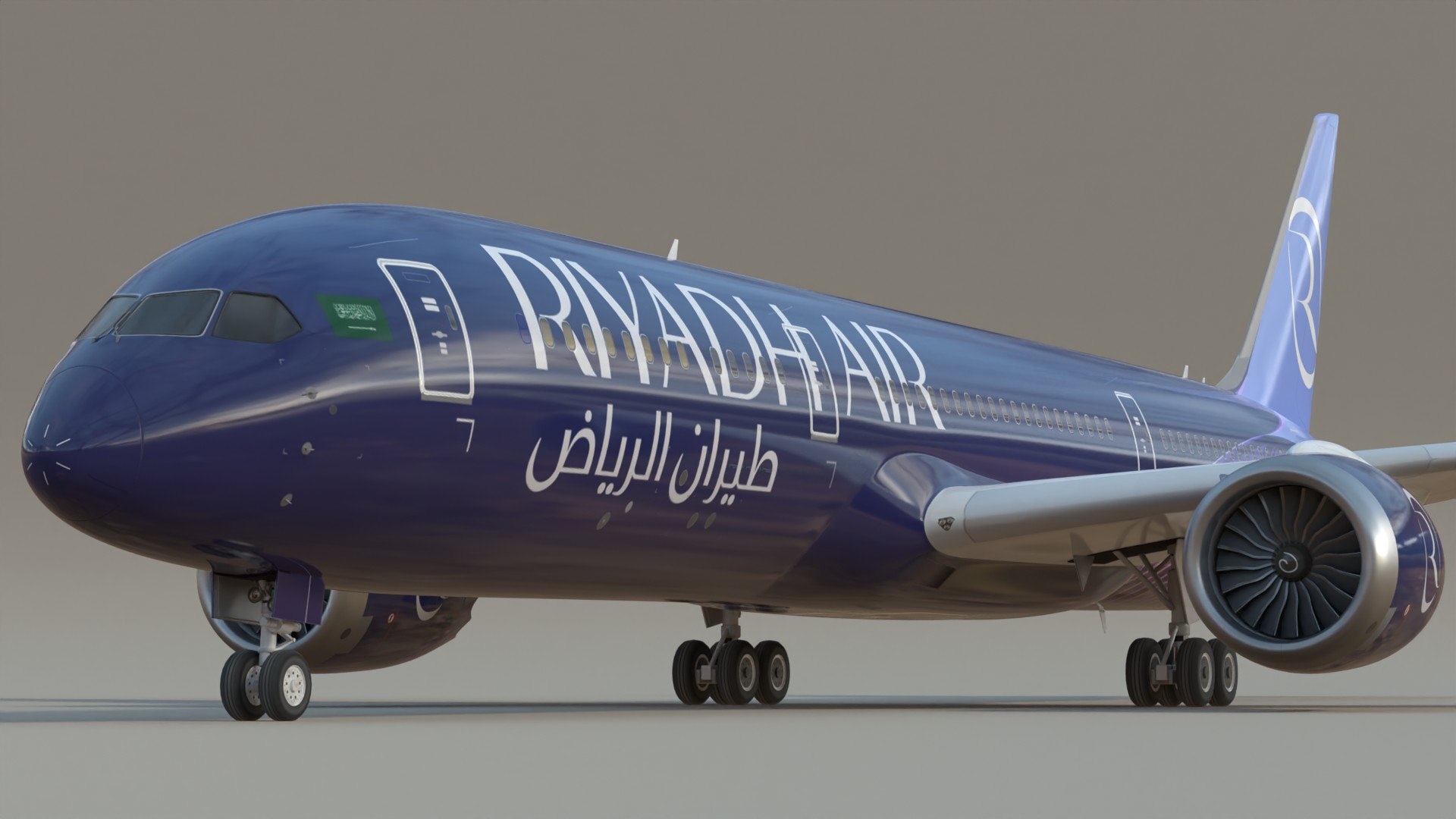 3D Riyadh Air B789 SC - TurboSquid 2364633