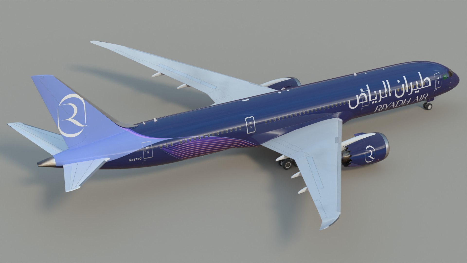 3D Riyadh Air B789 SC - TurboSquid 2364633