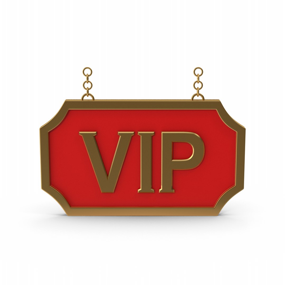 Hanging Signboard VIP Access Only 3D Model - TurboSquid 2271234