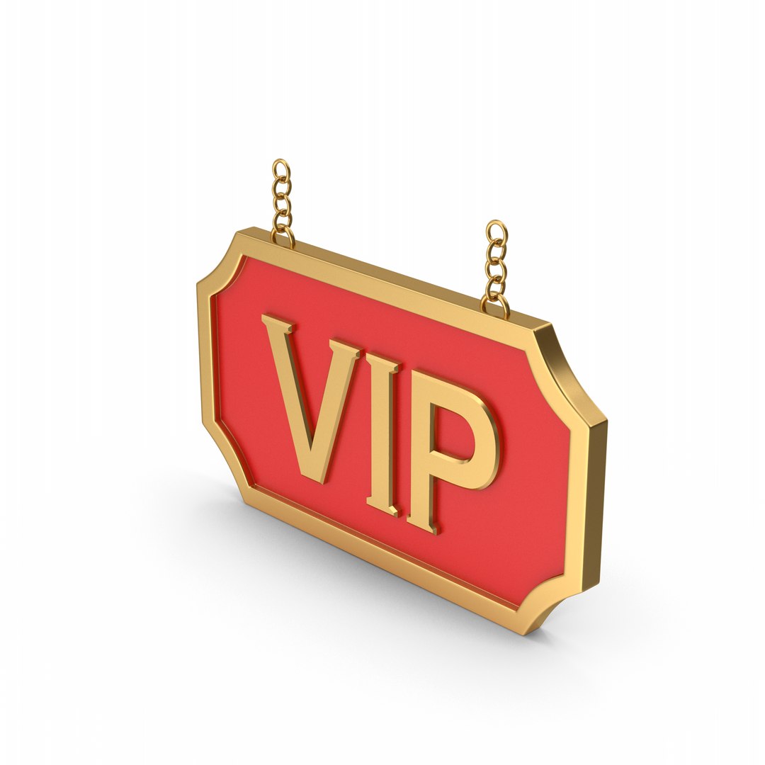 Hanging Signboard VIP Access Only 3D Model - TurboSquid 2271234
