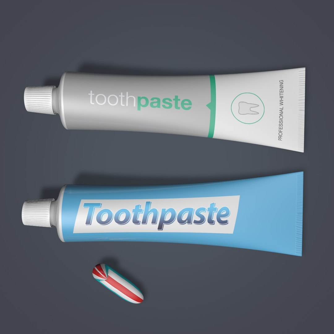 3d Model Tube Toothpaste