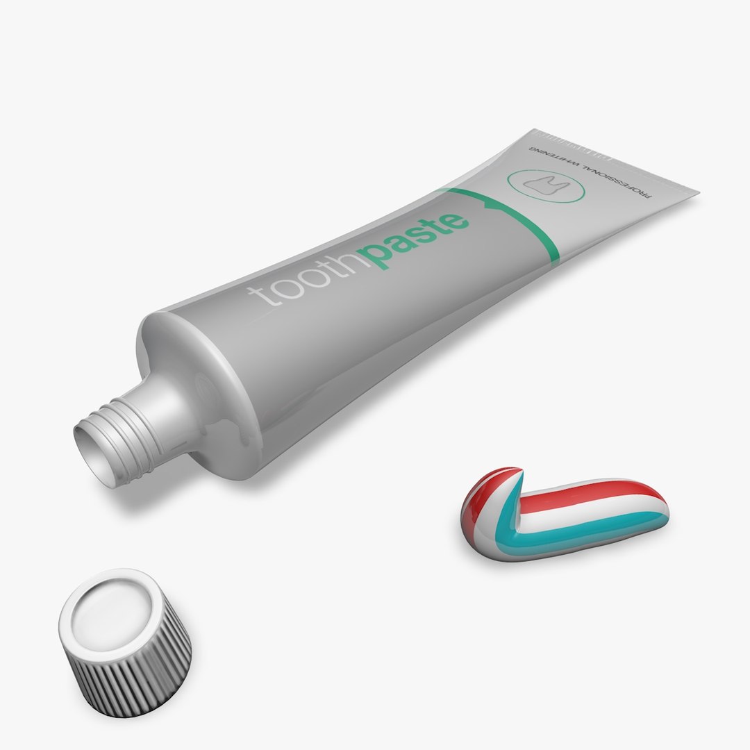 3d Model Tube Toothpaste