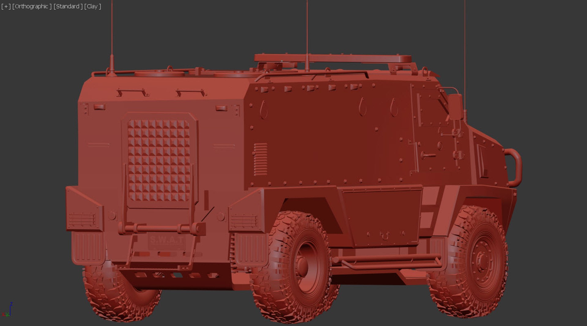 Armored Swat Vehicle 3D Model - TurboSquid 1985076
