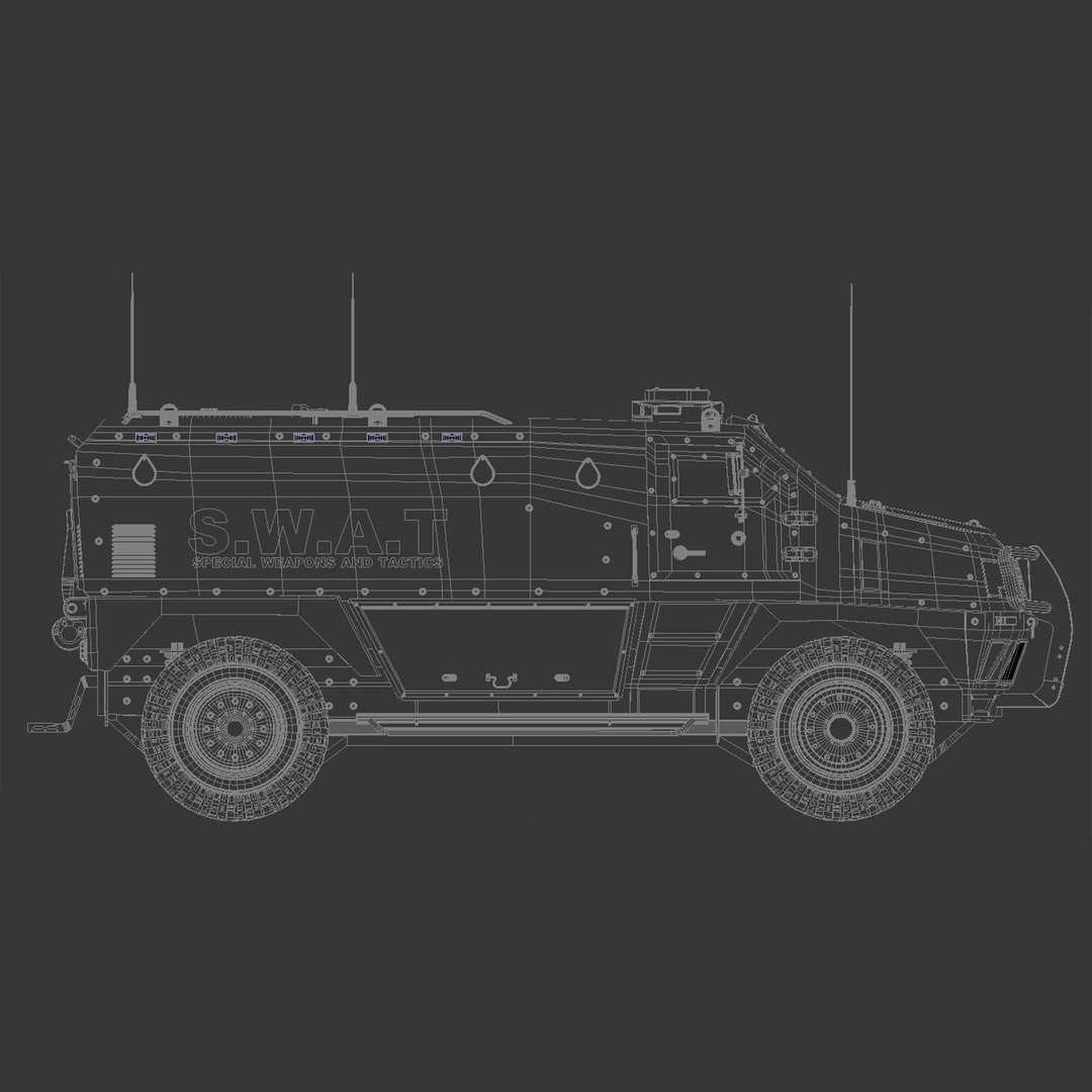 Armored Swat Vehicle 3D Model - TurboSquid 1985076