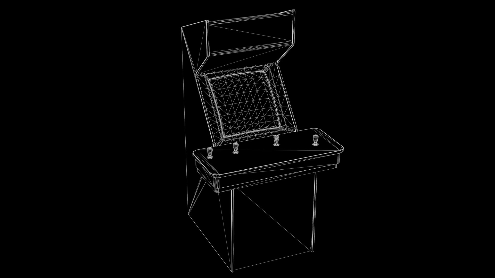 3D Arcade Game Machine - Game Ready Props Low-poly 3D Model - TurboSquid 2034306