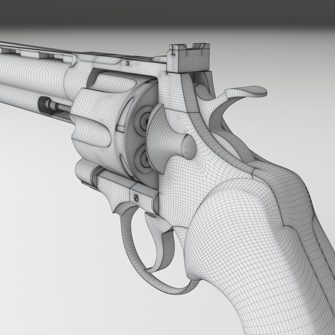 3D Model Revolver Colt - TurboSquid 1300066