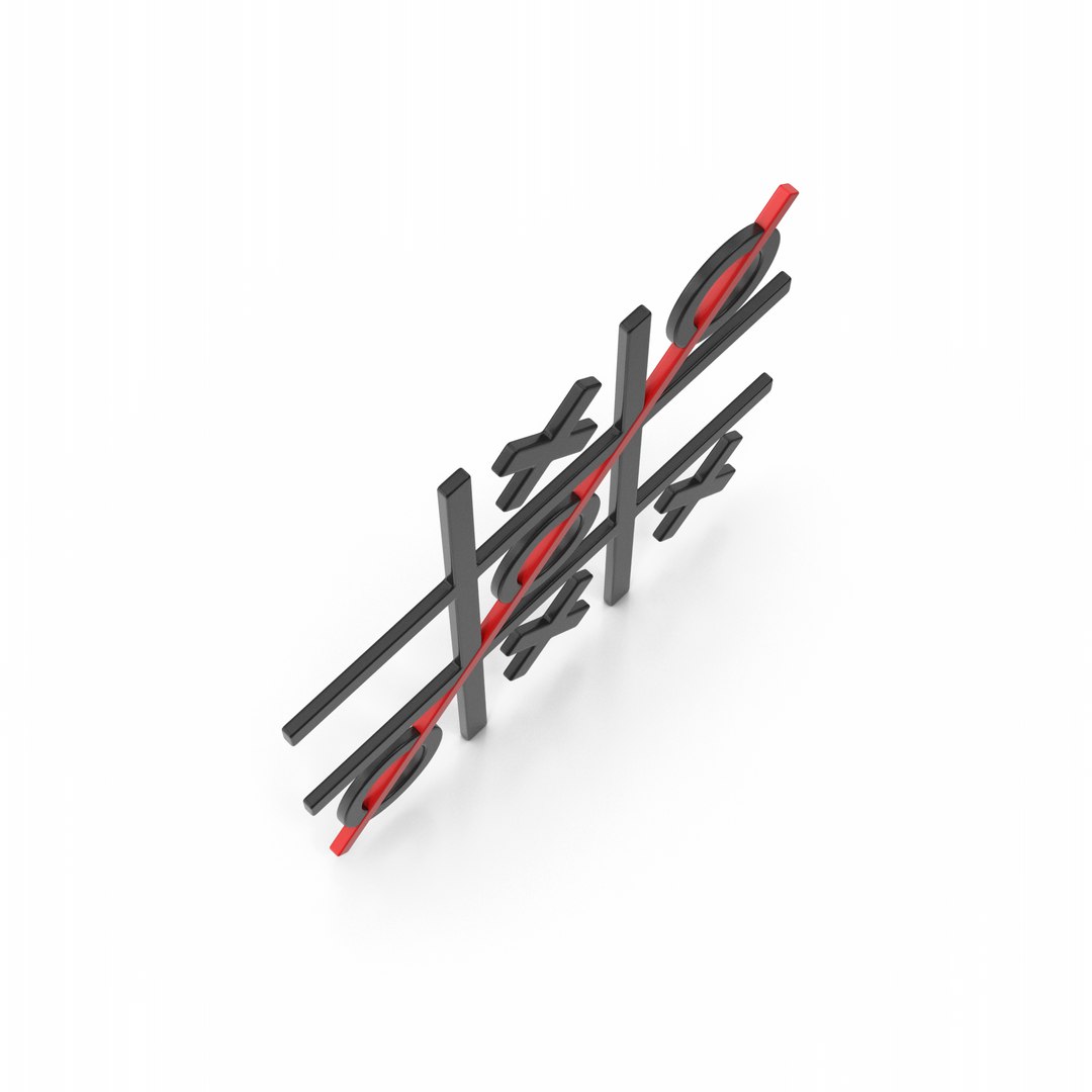 3D Tic Tac Toe Game Model - TurboSquid 2012020