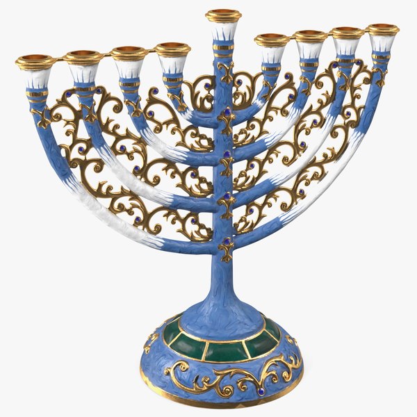 3D Handmade Hanukkah Candlestick - TurboSquid 2028910