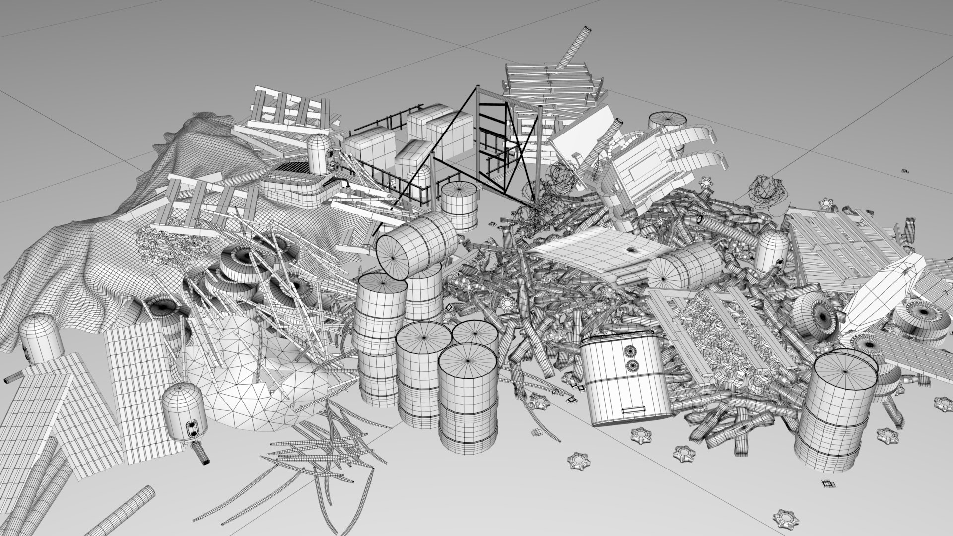 3D Pile Trash - TurboSquid 1238143