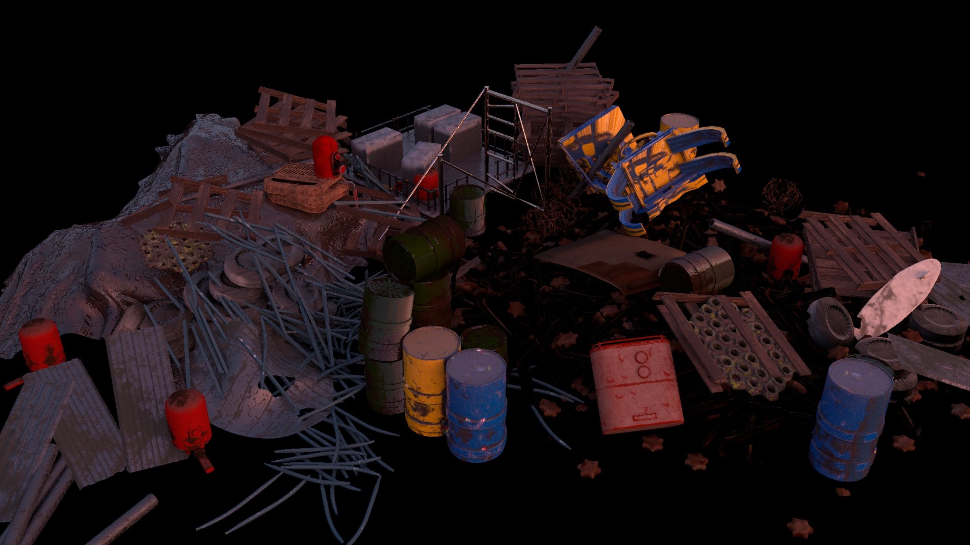3D Pile Trash - TurboSquid 1238143