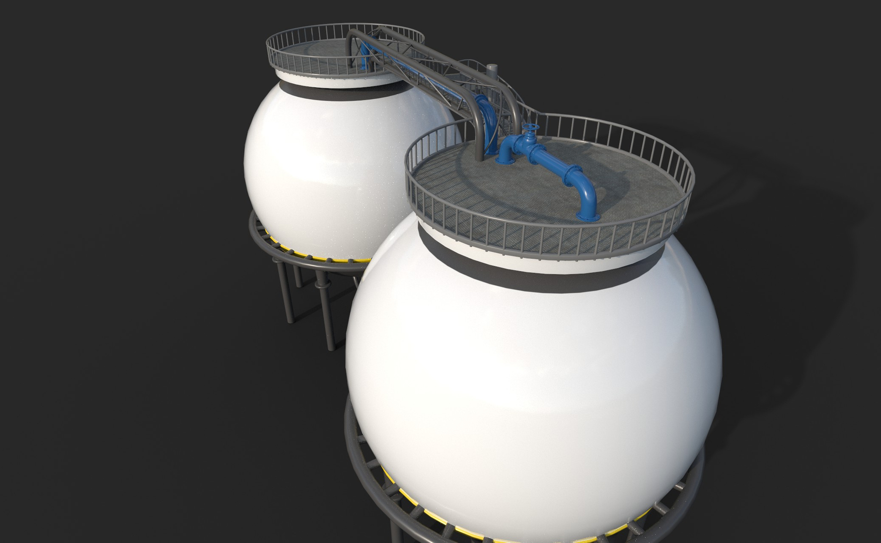 3D Industrial Oil Tank 3 model - TurboSquid 1760220