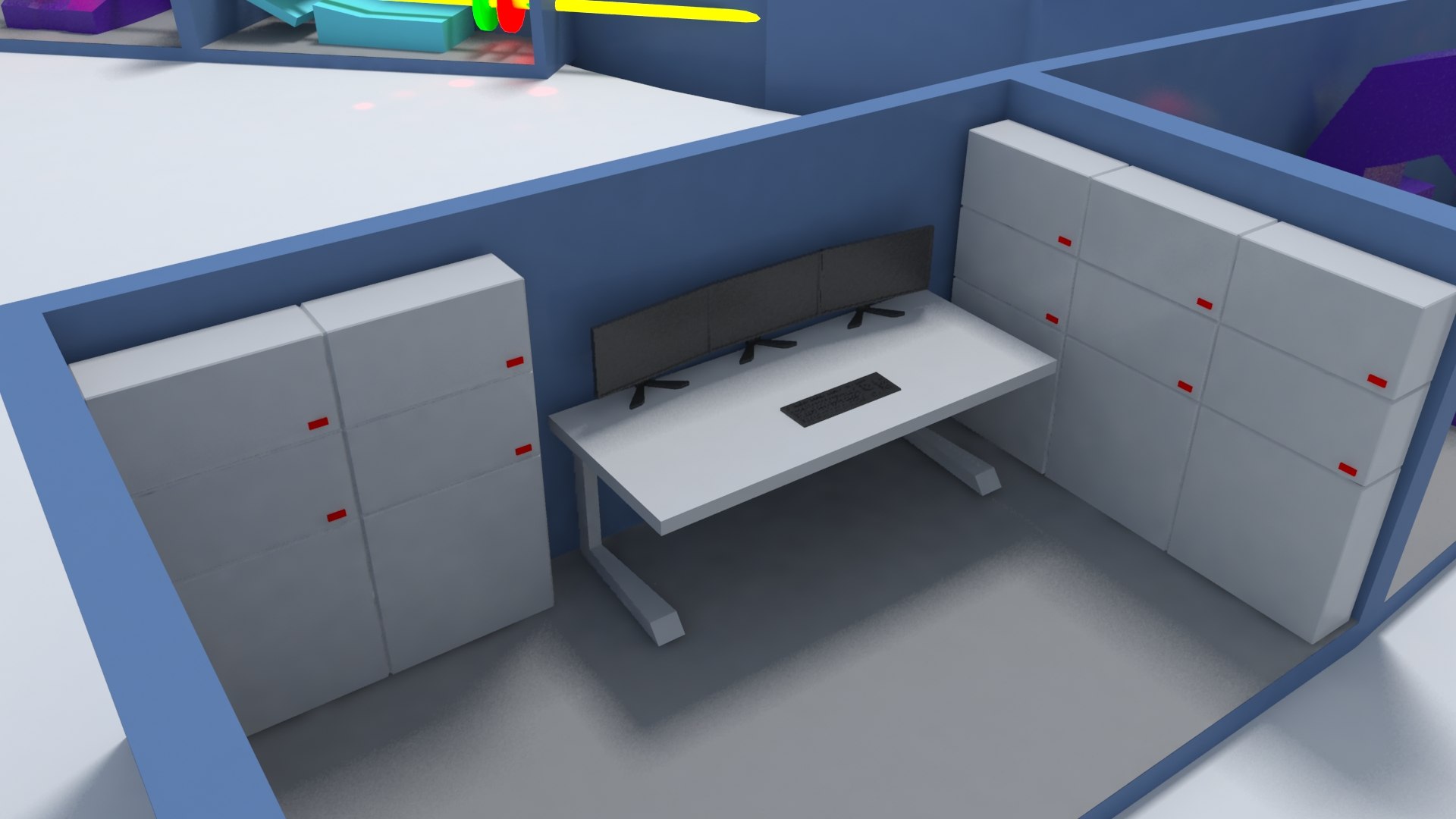 3d Model Synchrotron Hadron Collider