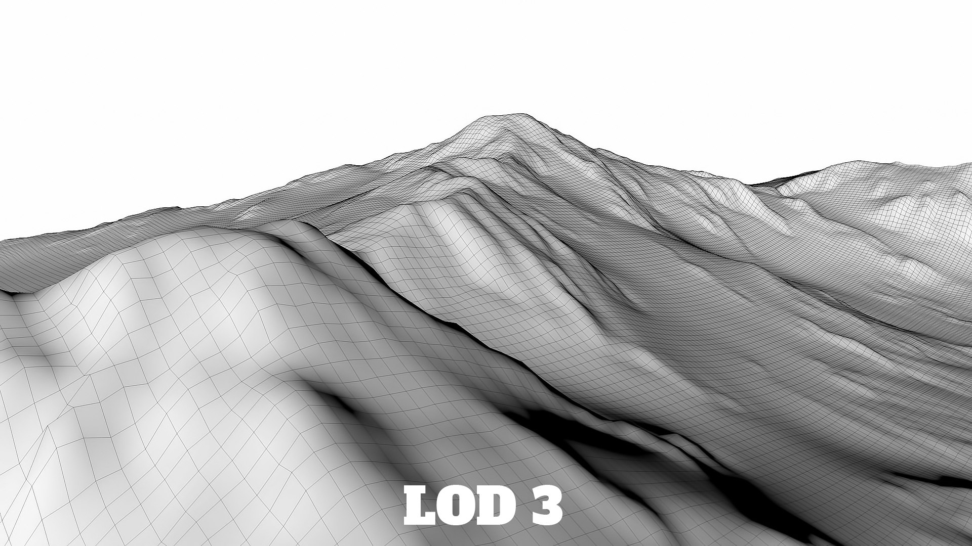 3D Model Highlands Relief With Snow - TurboSquid 1943681