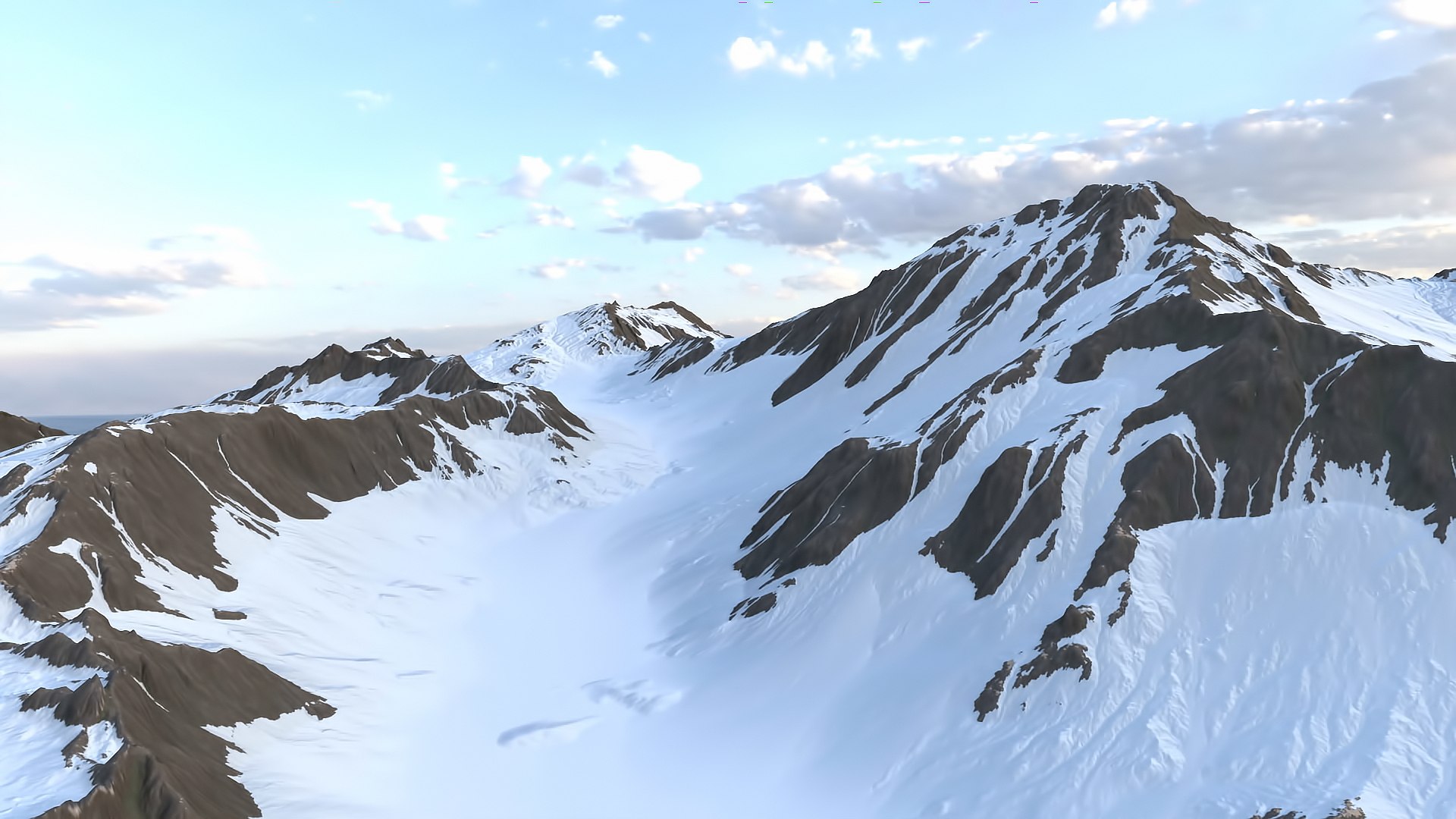 3D Model Highlands Relief With Snow - TurboSquid 1943681