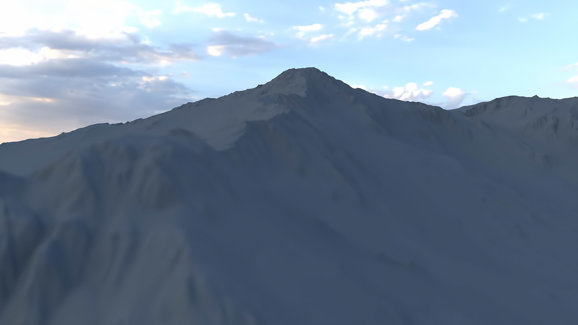 3D Model Highlands Relief With Snow - TurboSquid 1943681
