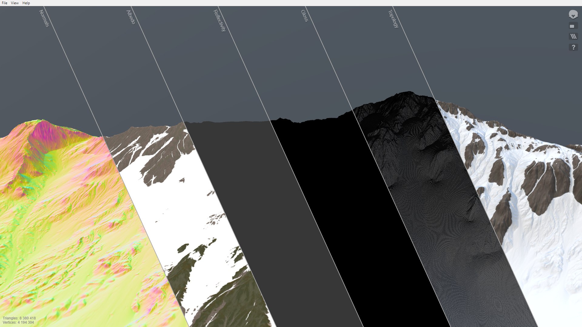 3D Model Highlands Relief With Snow - TurboSquid 1943681