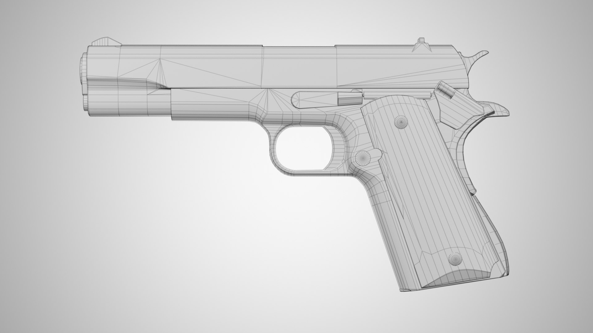 Colt M1911A1 Game-Ready Asset 3D Model - TurboSquid 1981143