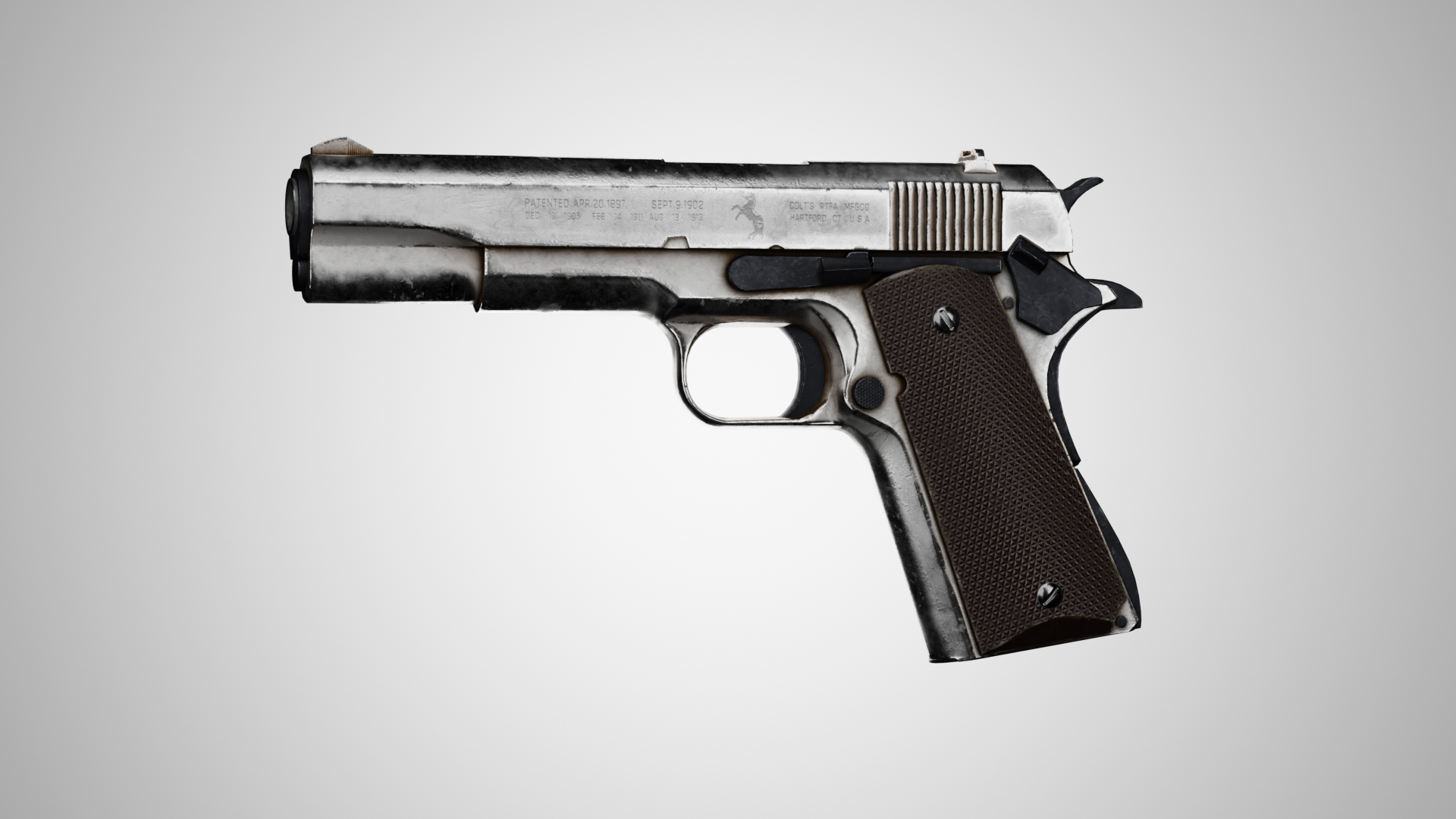 Colt M1911A1 Game-Ready Asset 3D Model - TurboSquid 1981143