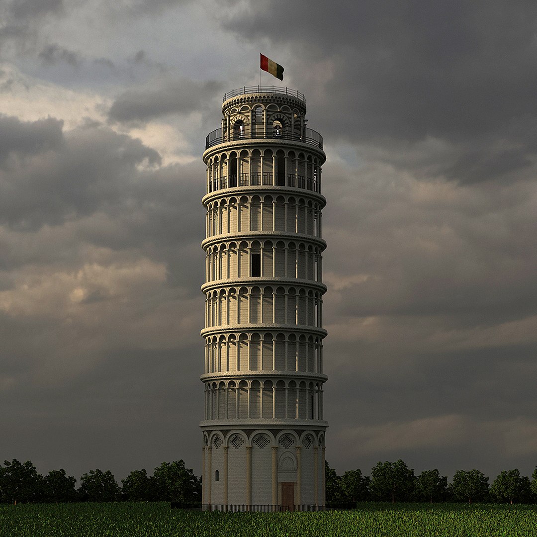 3D Pisa Tower Model - TurboSquid 1912244