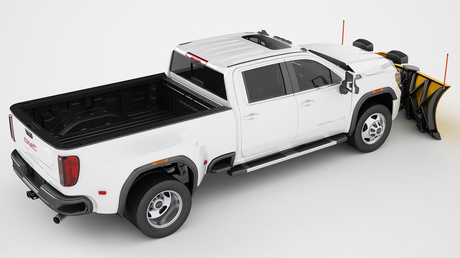 GMC SIERRA HD DENALI 2020 Snow Plow Truck 01 Model - TurboSquid 2042403