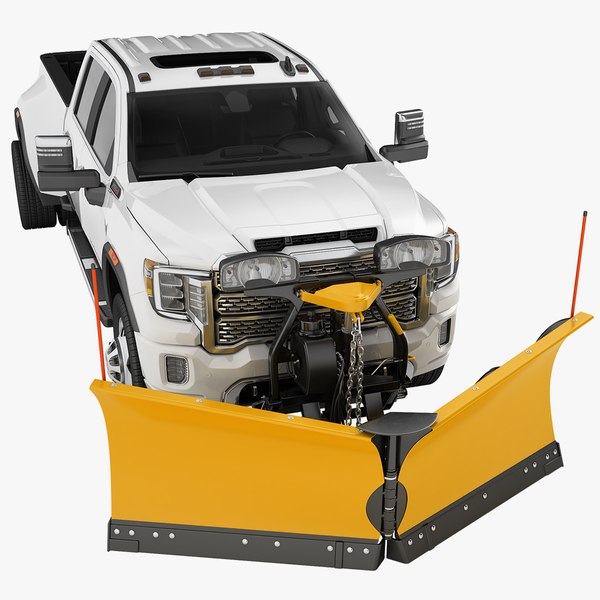 GMC SIERRA HD DENALI 2020 Snow Plow Truck 01 model - TurboSquid 2042403