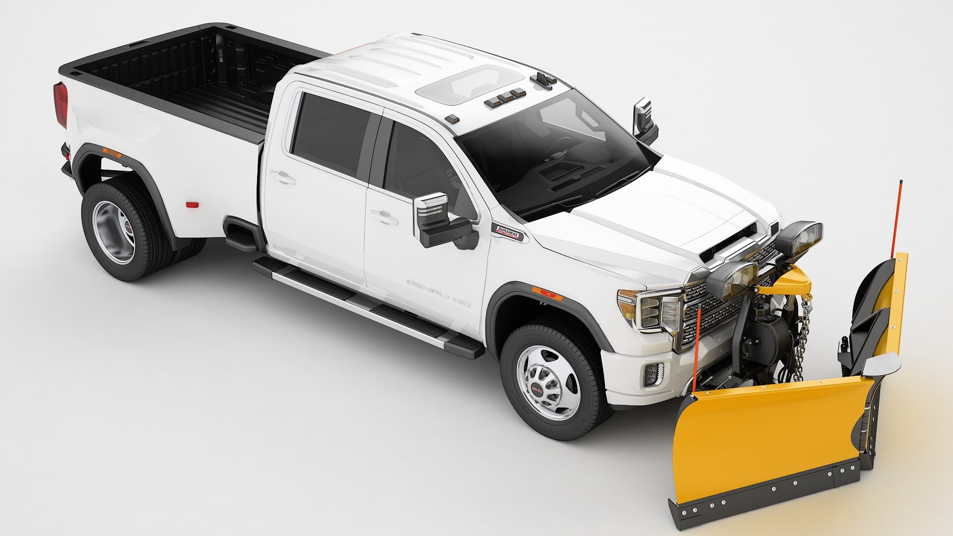 GMC SIERRA HD DENALI 2020 Snow Plow Truck 01 Model - TurboSquid 2042403